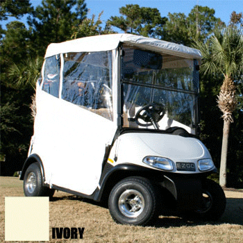 3-sided Over-the-top Enclosure For EZGO RXV W/New Style Top(ivory ...