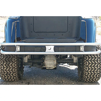 Jake's Gunmetal E-Z-GO RXV Rear Bumper (Works with 2008-Up) - Golf Cart ...
